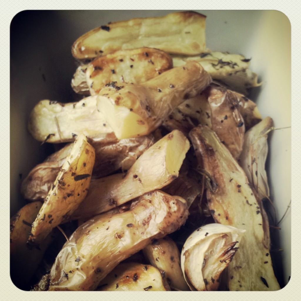 Patates aux herbes rôties au four
